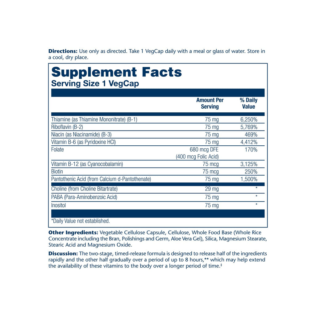 SOLARAY vitamin b complex supports metabolism