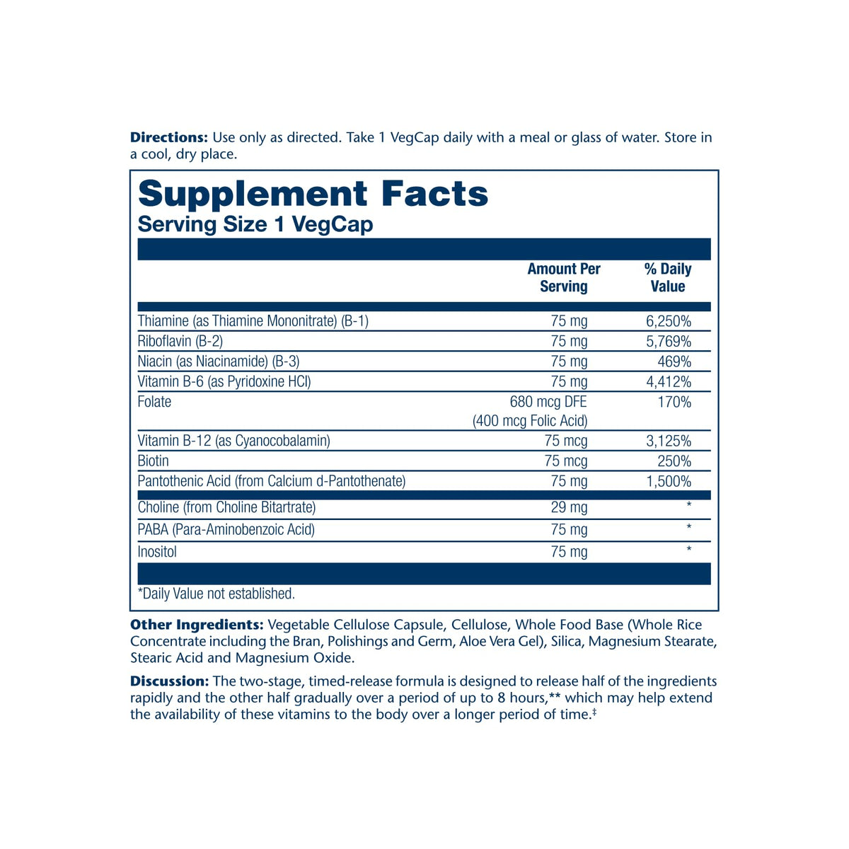SOLARAY vitamin b complex supports metabolism