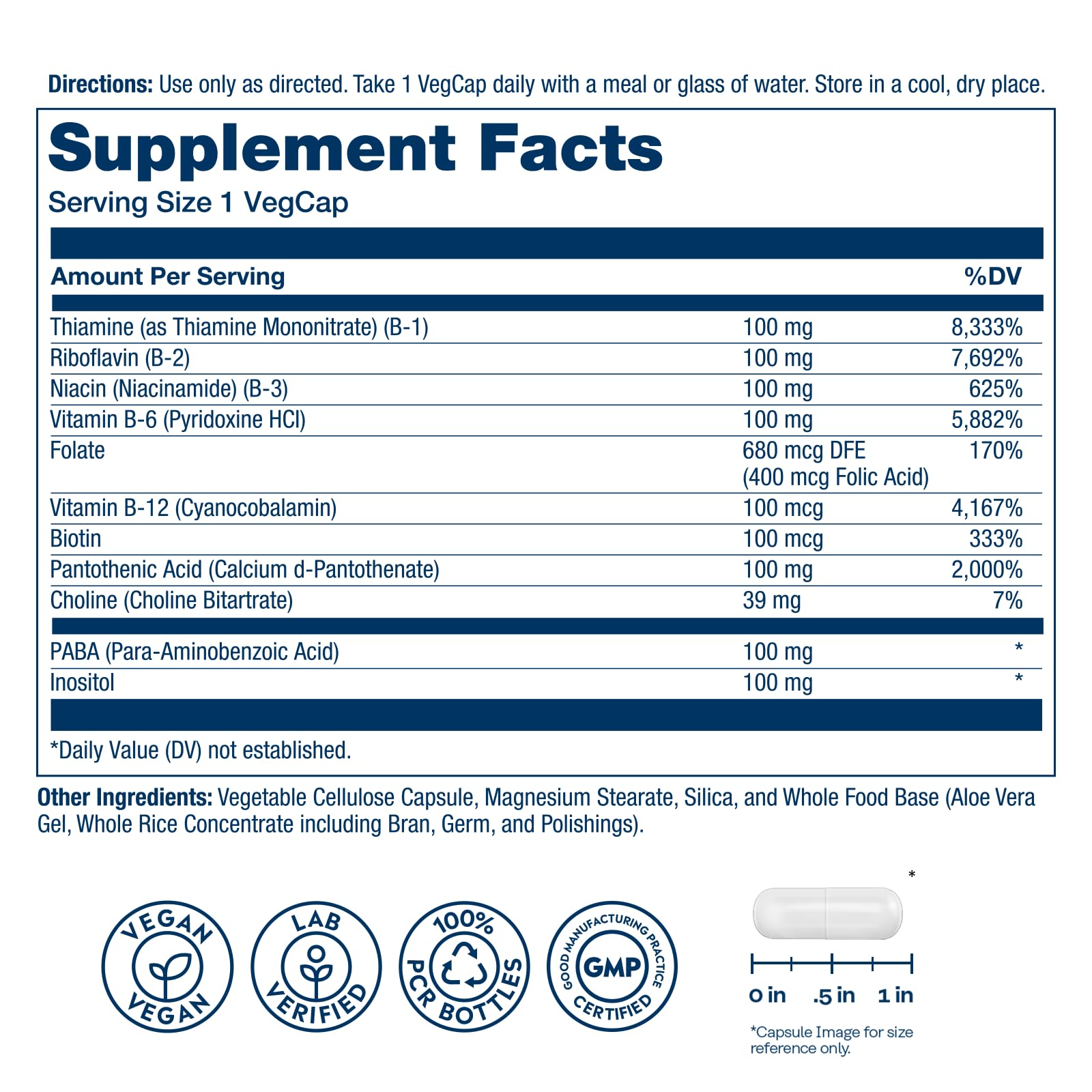 SOLARAY vitamin b complex supports metabolism