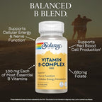 SOLARAY vitamin b complex with 100 mg dosage