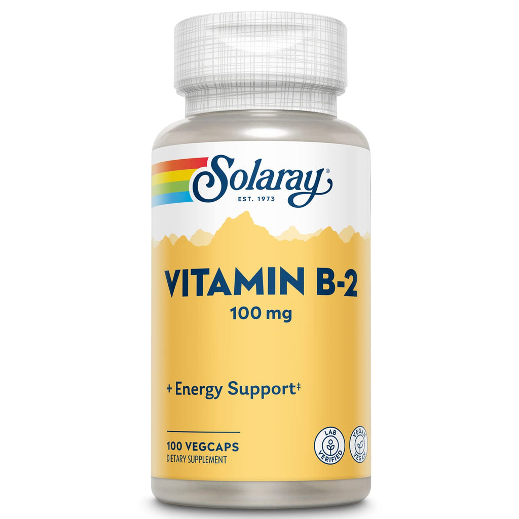 SOLARAY vitamin B2 100 mg capsules