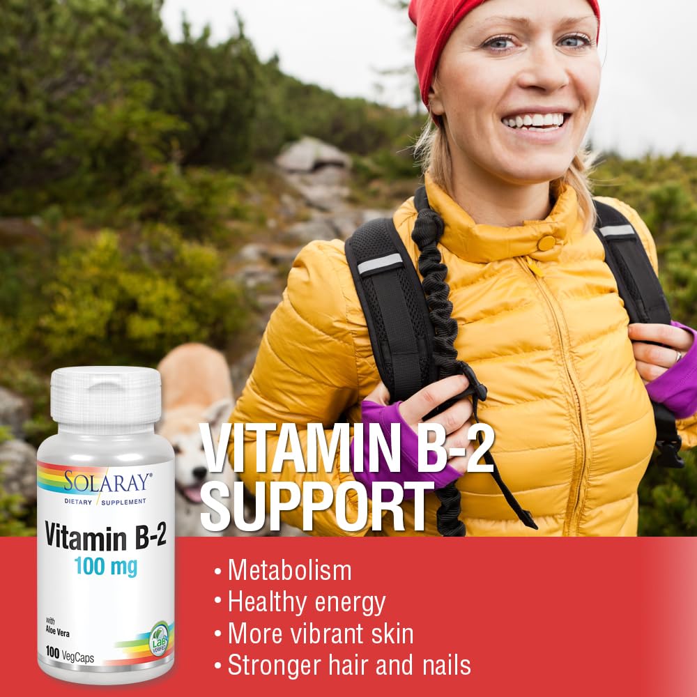 SOLARAY vitamin B2 immune health