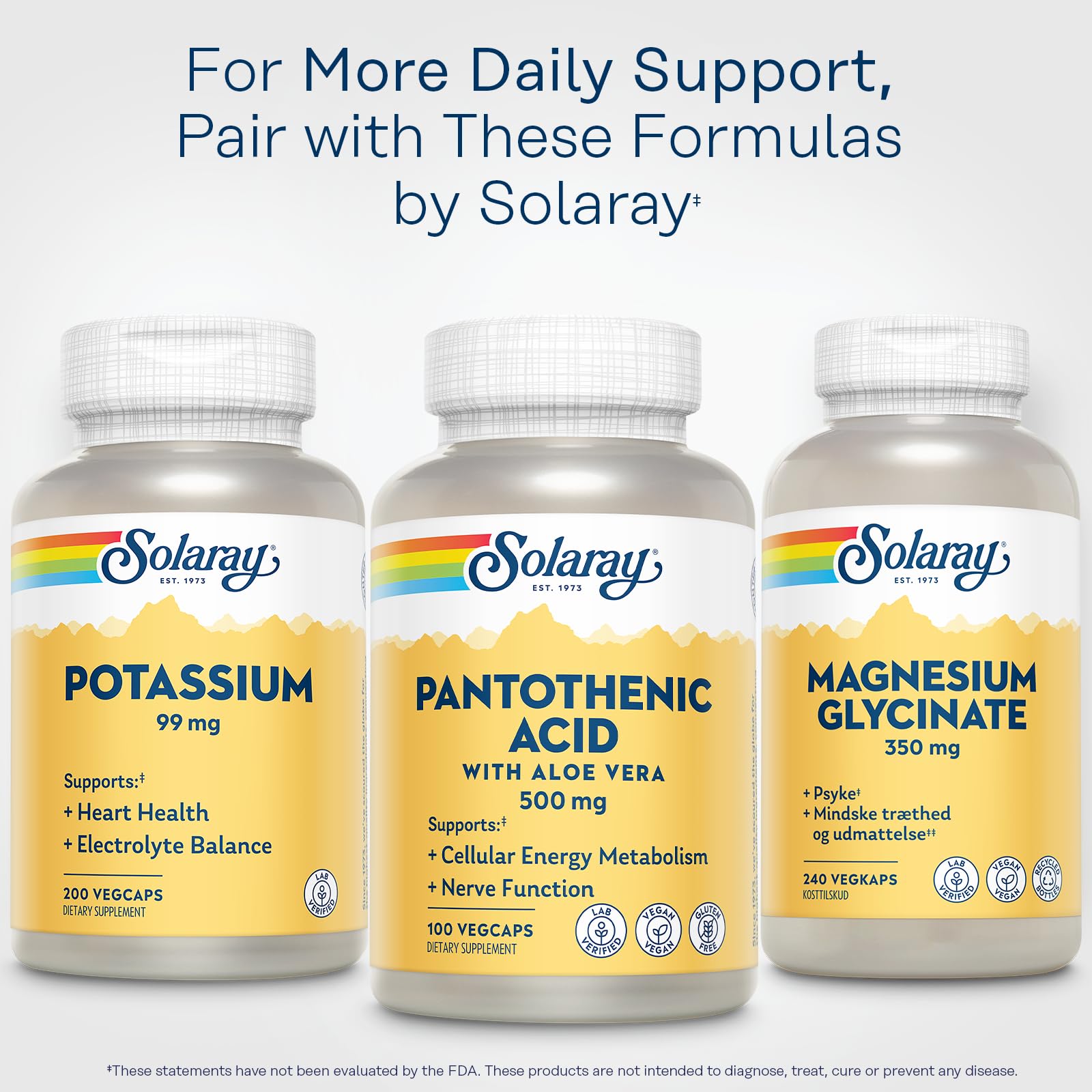 Solaray Vitamin B5 for overall wellness