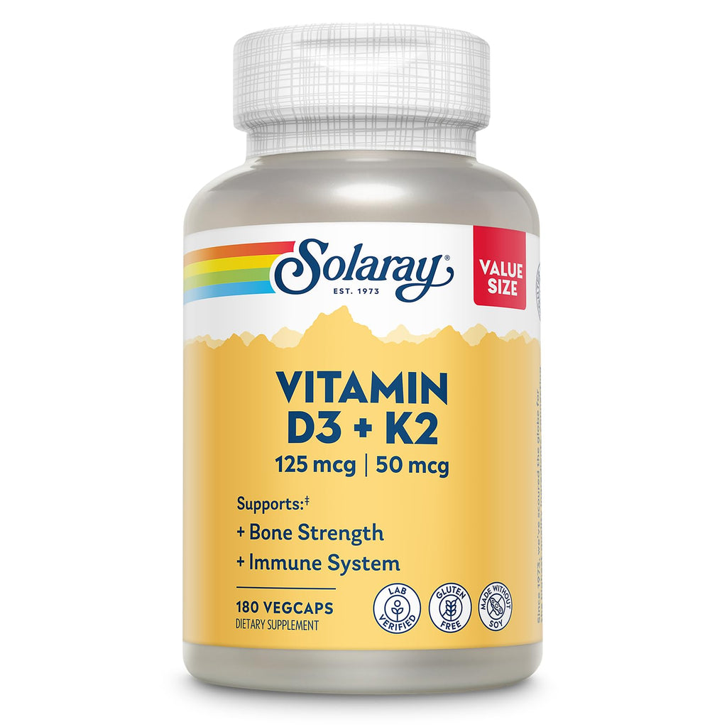 SOLARAY Vitamin D3 K2 supplement