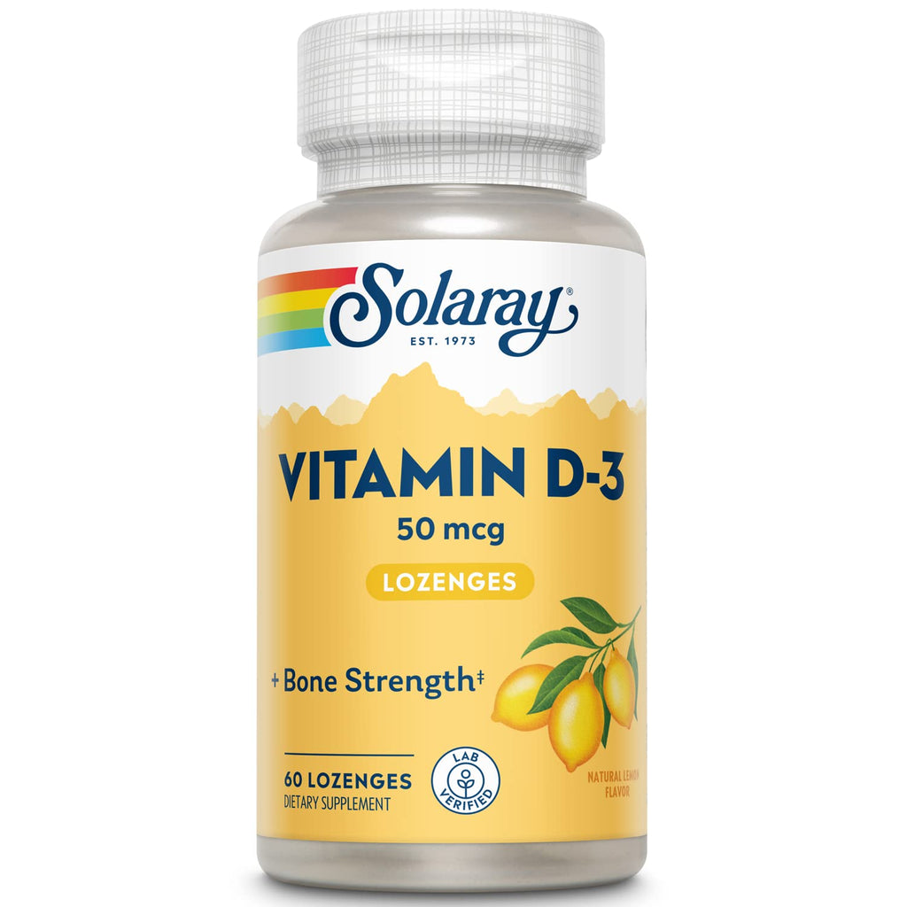 SOLARAY vitamin D3 lozenges for immunity