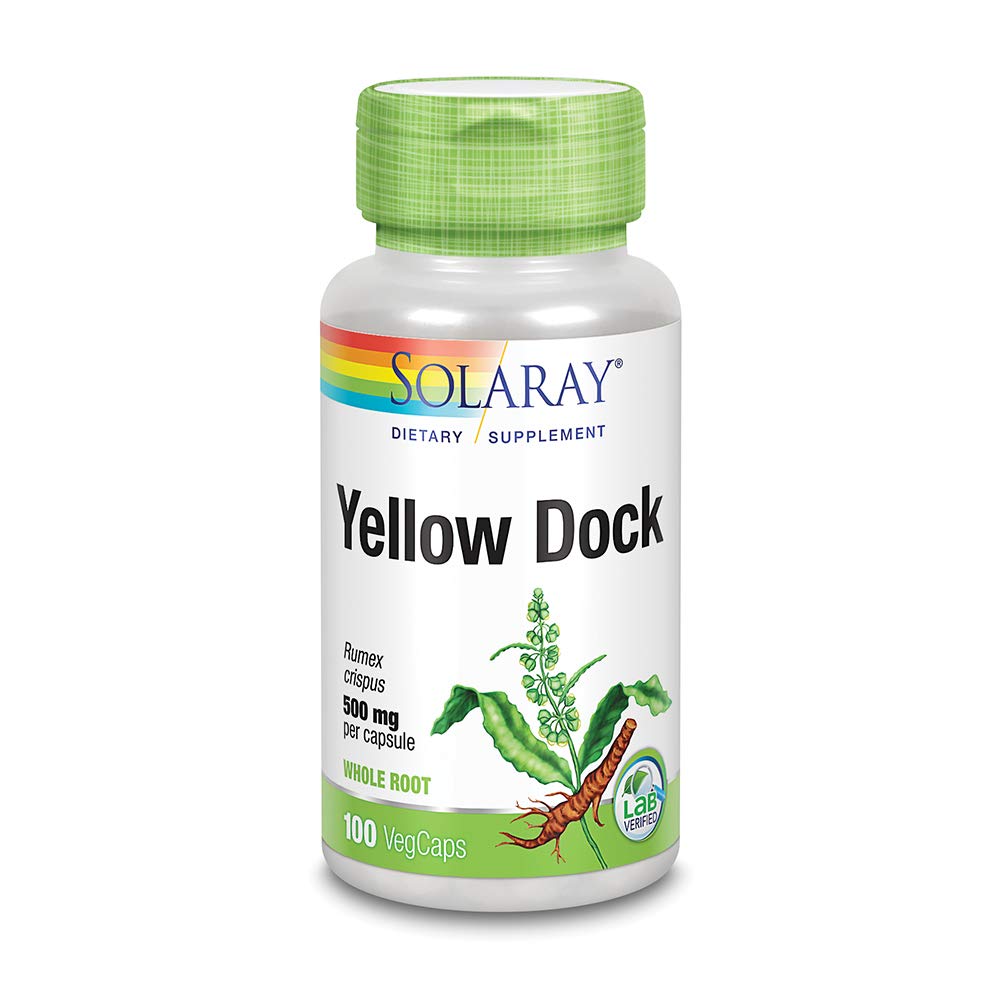 SOLARAY Yellow Dock root capsules