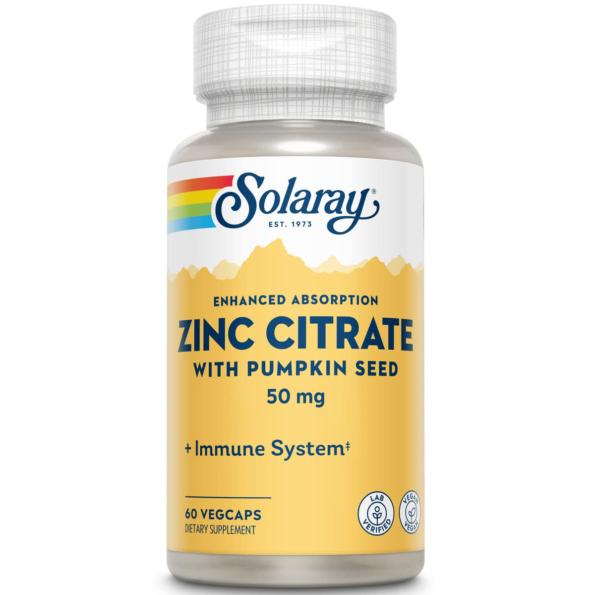 Solaray Zinc Citrate 50 mg capsules