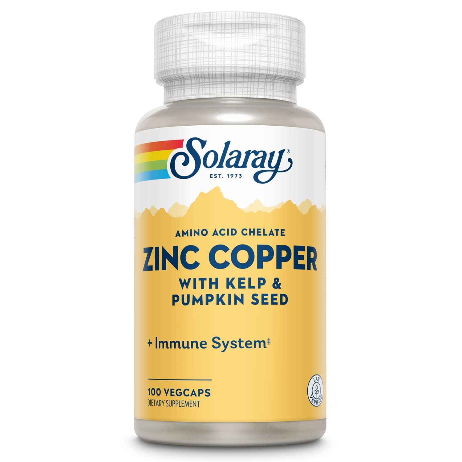 Solaray zinc copper supplement capsules