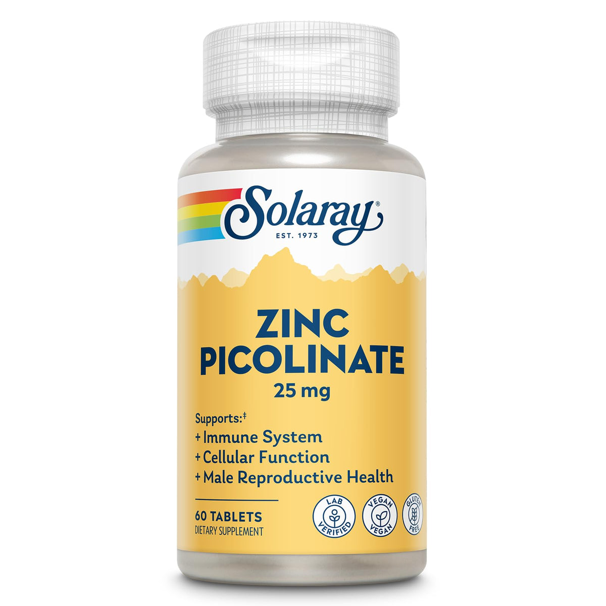 Solaray Zinc Picolinate 25 mg tablets
