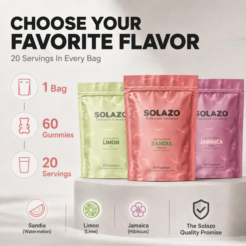 Solazo hydration gummies for everyday use