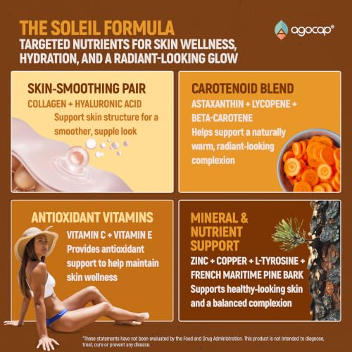 SOLEIL tanning pills with skin benefits