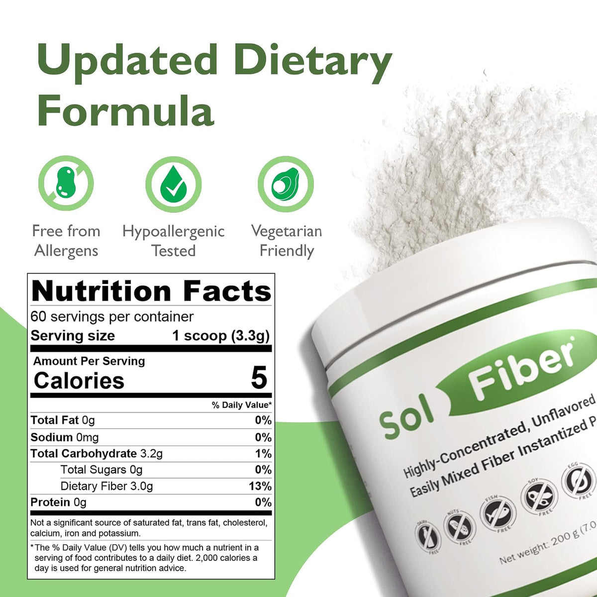 SolFiber 60 servings for daily wellness