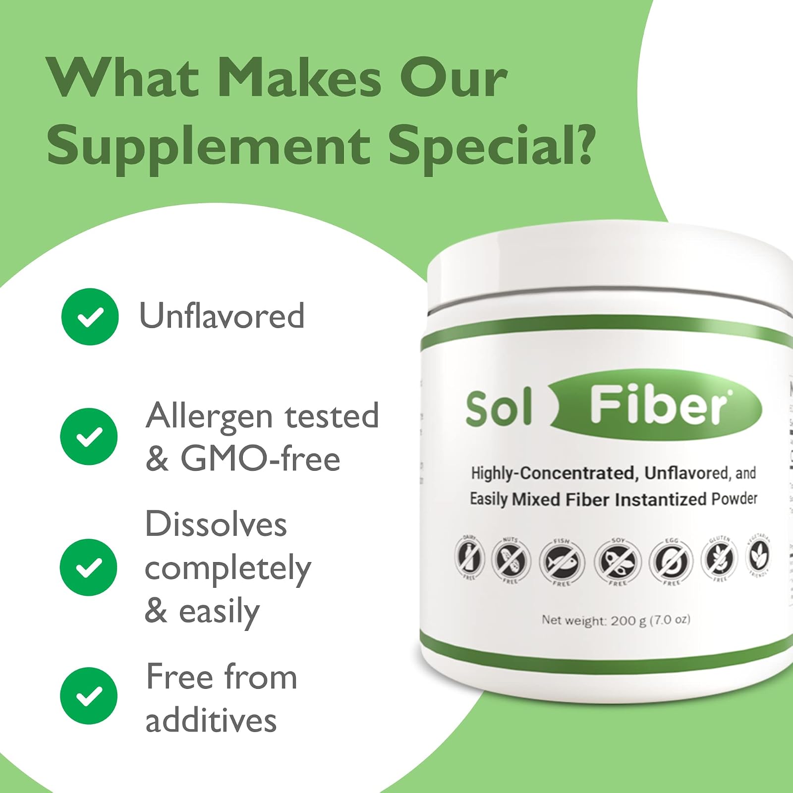 SolFiber powder for healthy bowel movement
