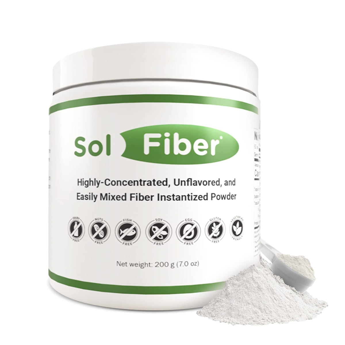SolFiber prebiotic powder for digestion