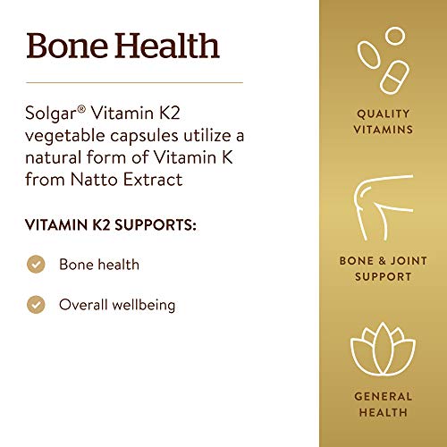 Solgar 100 mcg vitamin K2 benefits