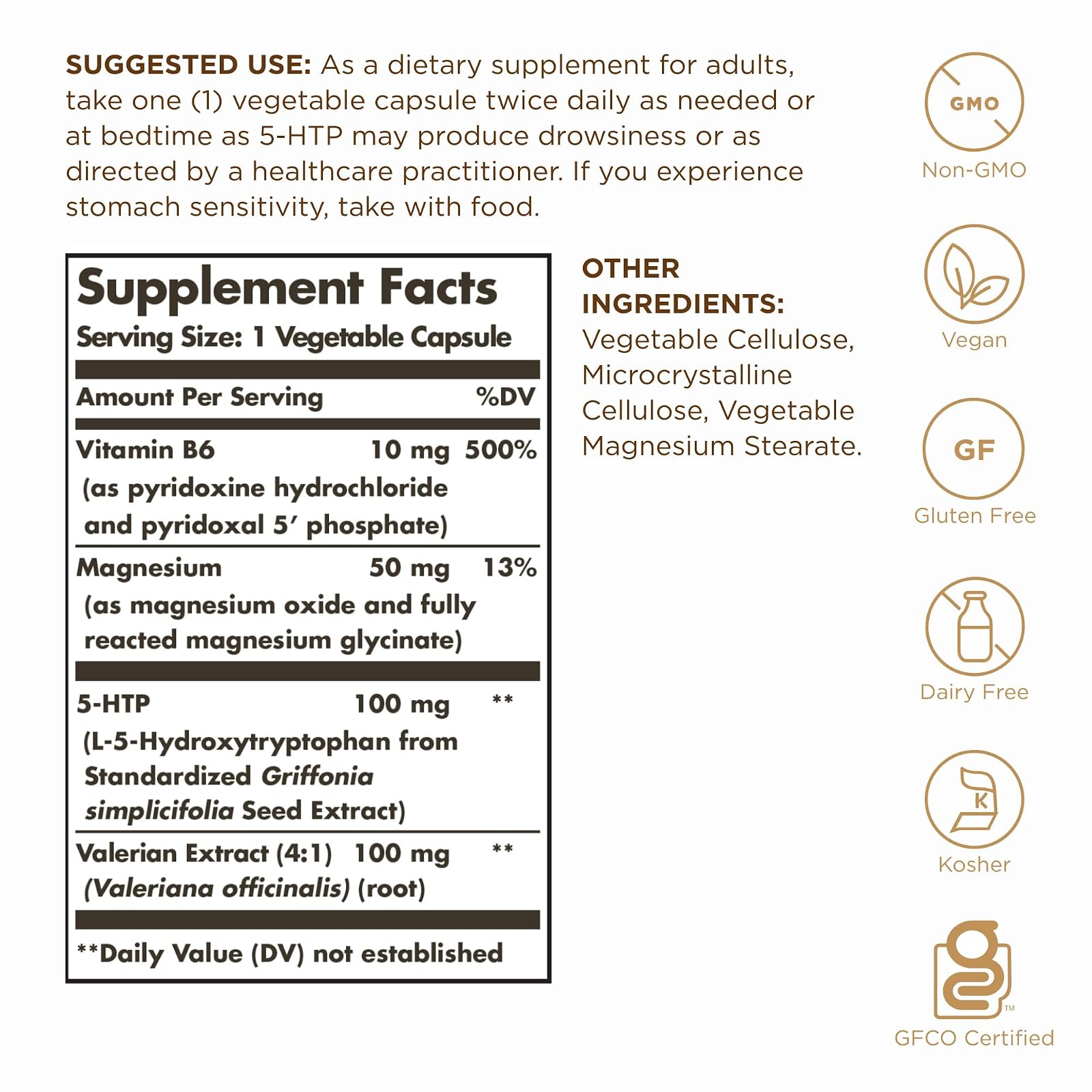 Solgar 5-htp vegetable capsules