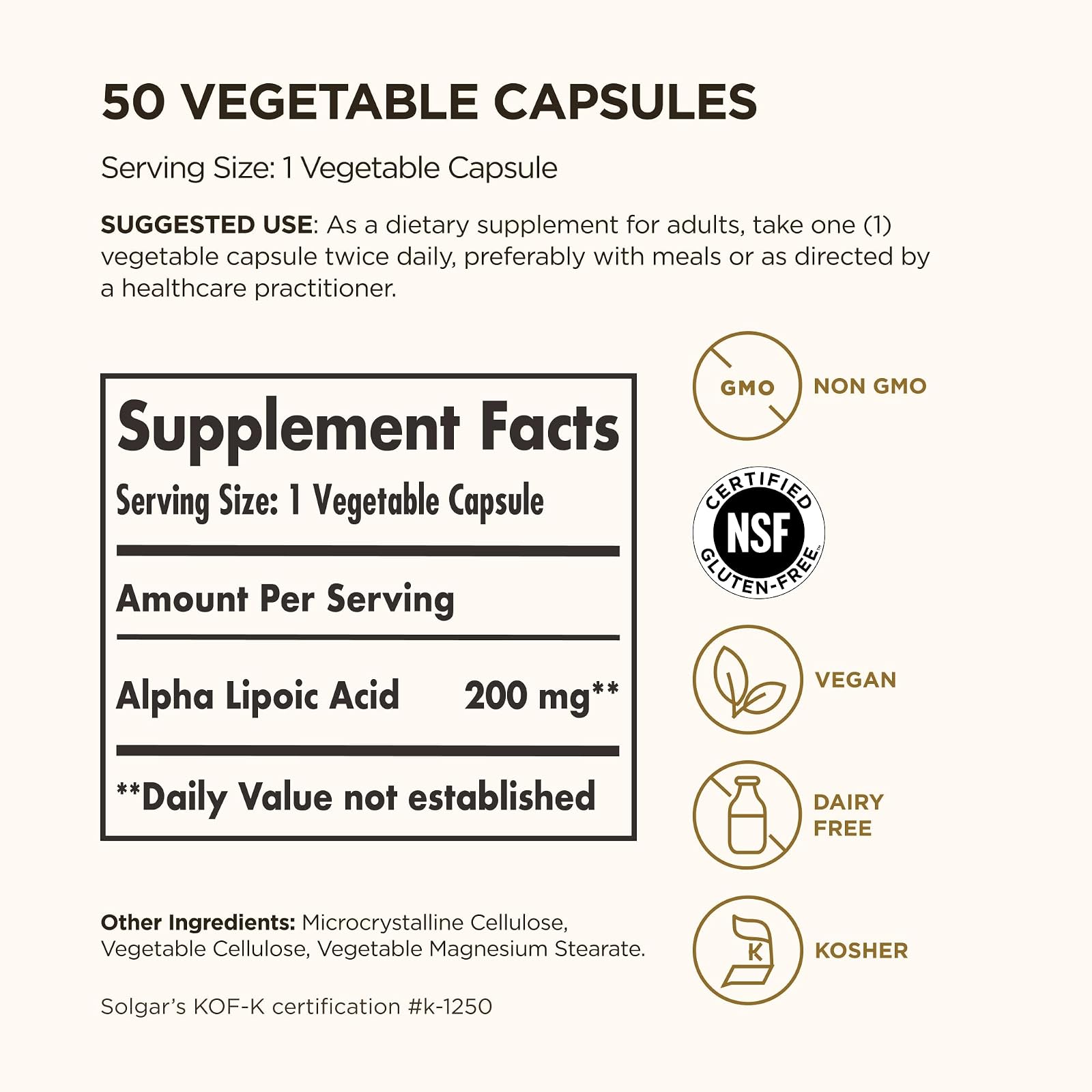 Solgar alpha lipoic acid benefits