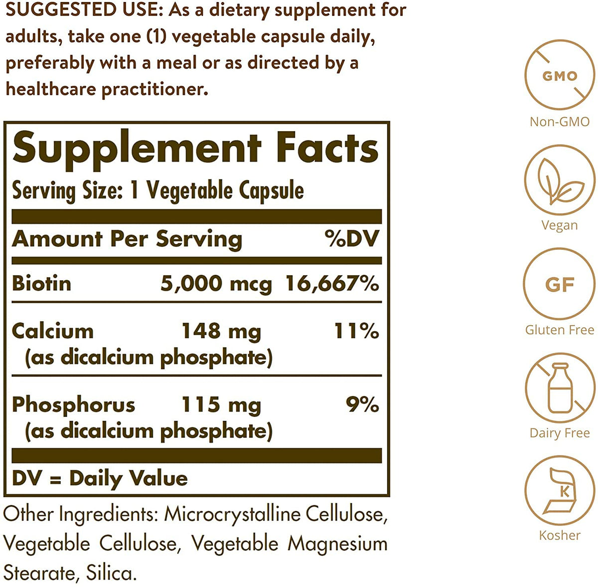 Solgar biotin for healthy hair