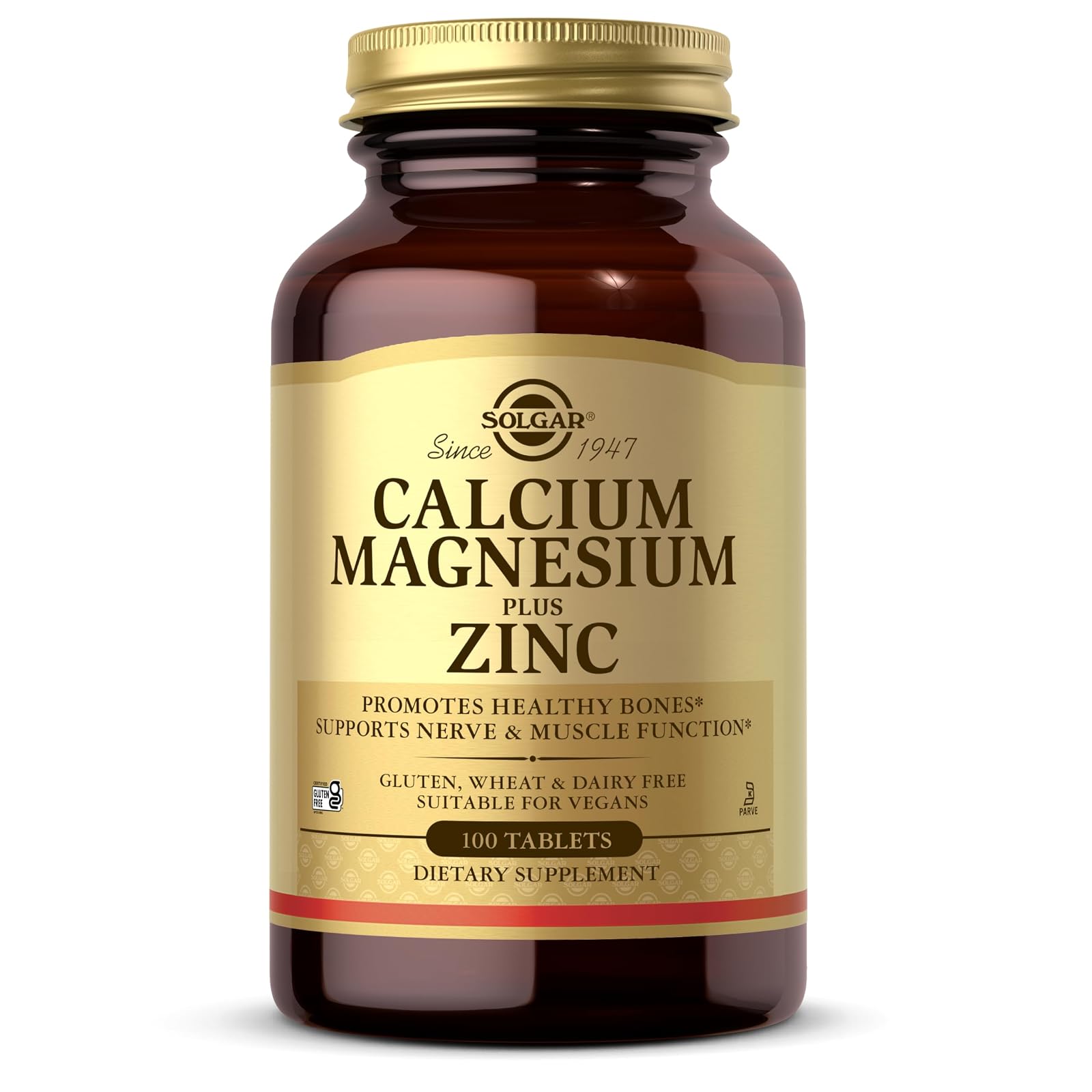 solgar calcium magnesium plus zinc tablets