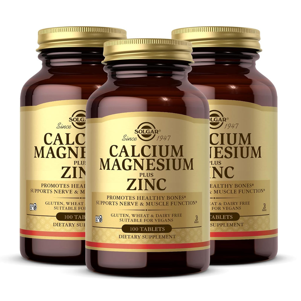 Solgar calcium magnesium plus zinc tablets