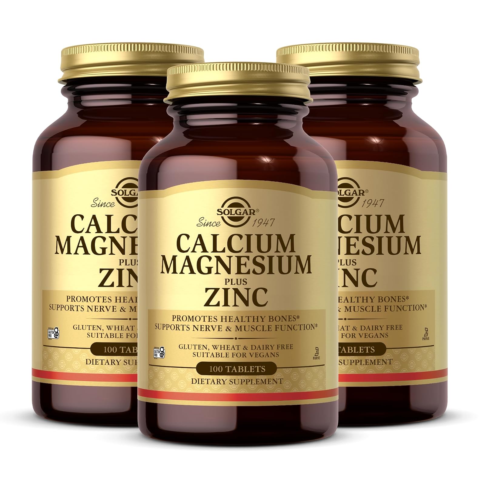 Solgar calcium magnesium plus zinc tablets