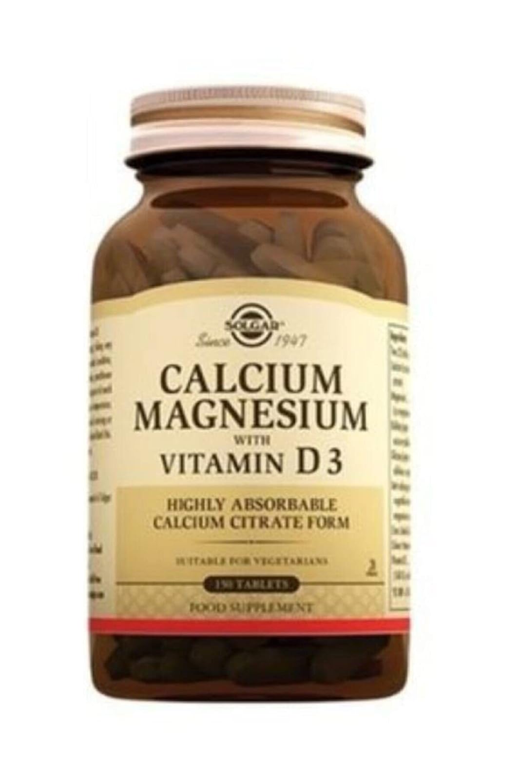 Solgar calcium magnesium vitamin D3 tablets