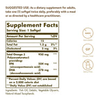 Solgar fish oil softgels for health