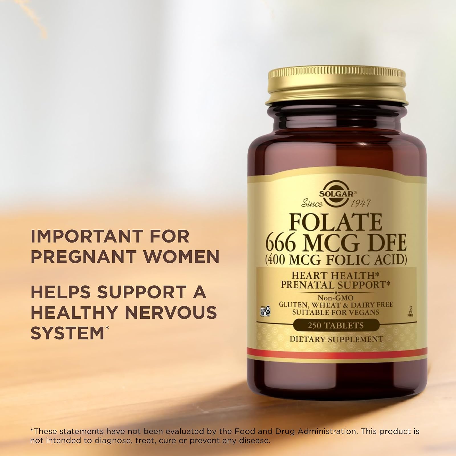 Solgar folic acid for immune support