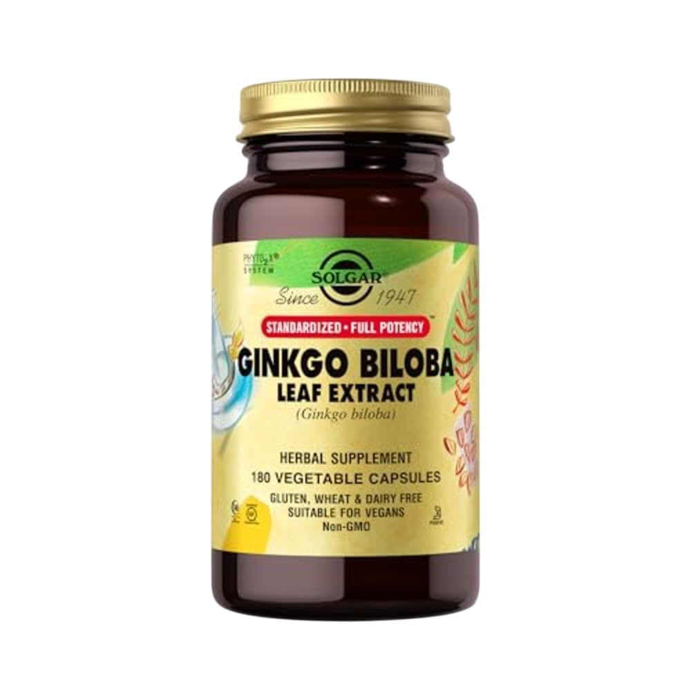 Solgar Ginkgo Biloba capsules for memory