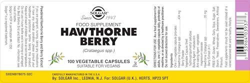 solgar hawthorn berry capsules 100 count