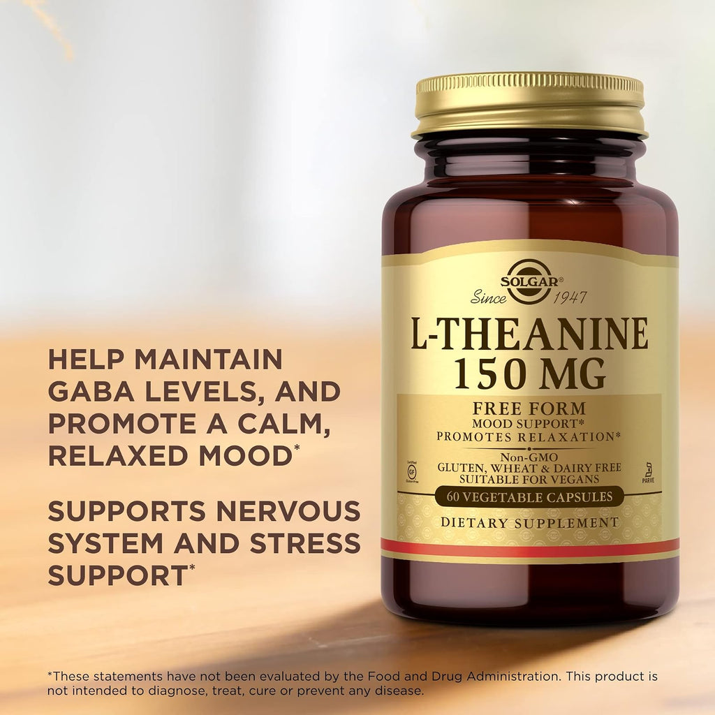 Solgar l-theanine promotes calmness