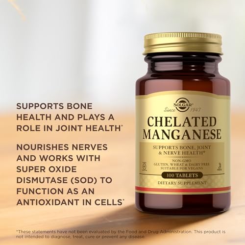 Solgar manganese for antioxidant support