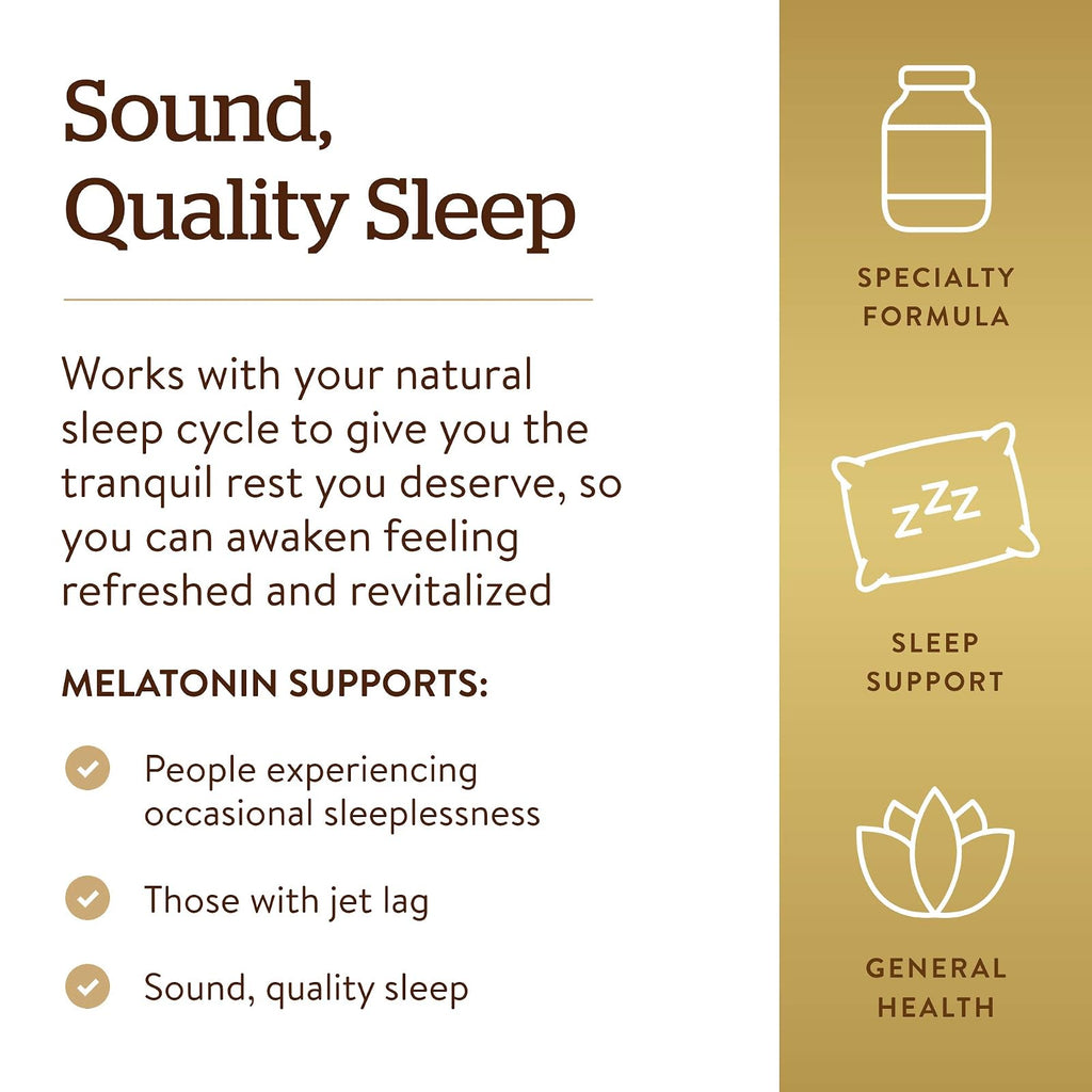 Solgar melatonin for improved sleep