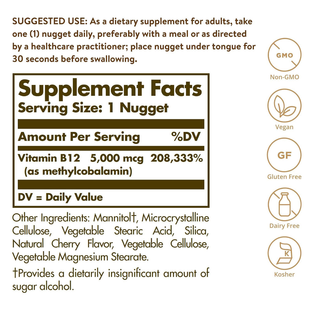 Solgar methylcobalamin for energy