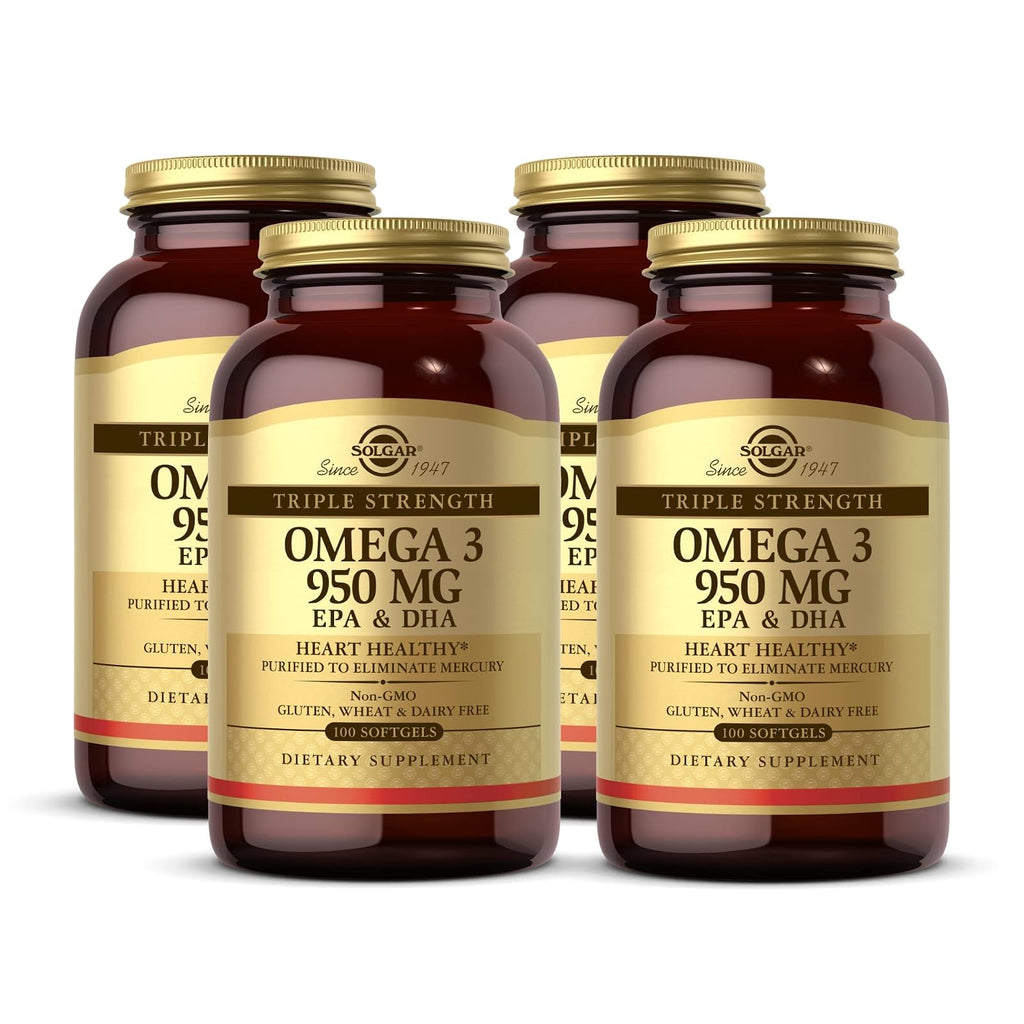 Solgar Omega 3 softgels for heart health