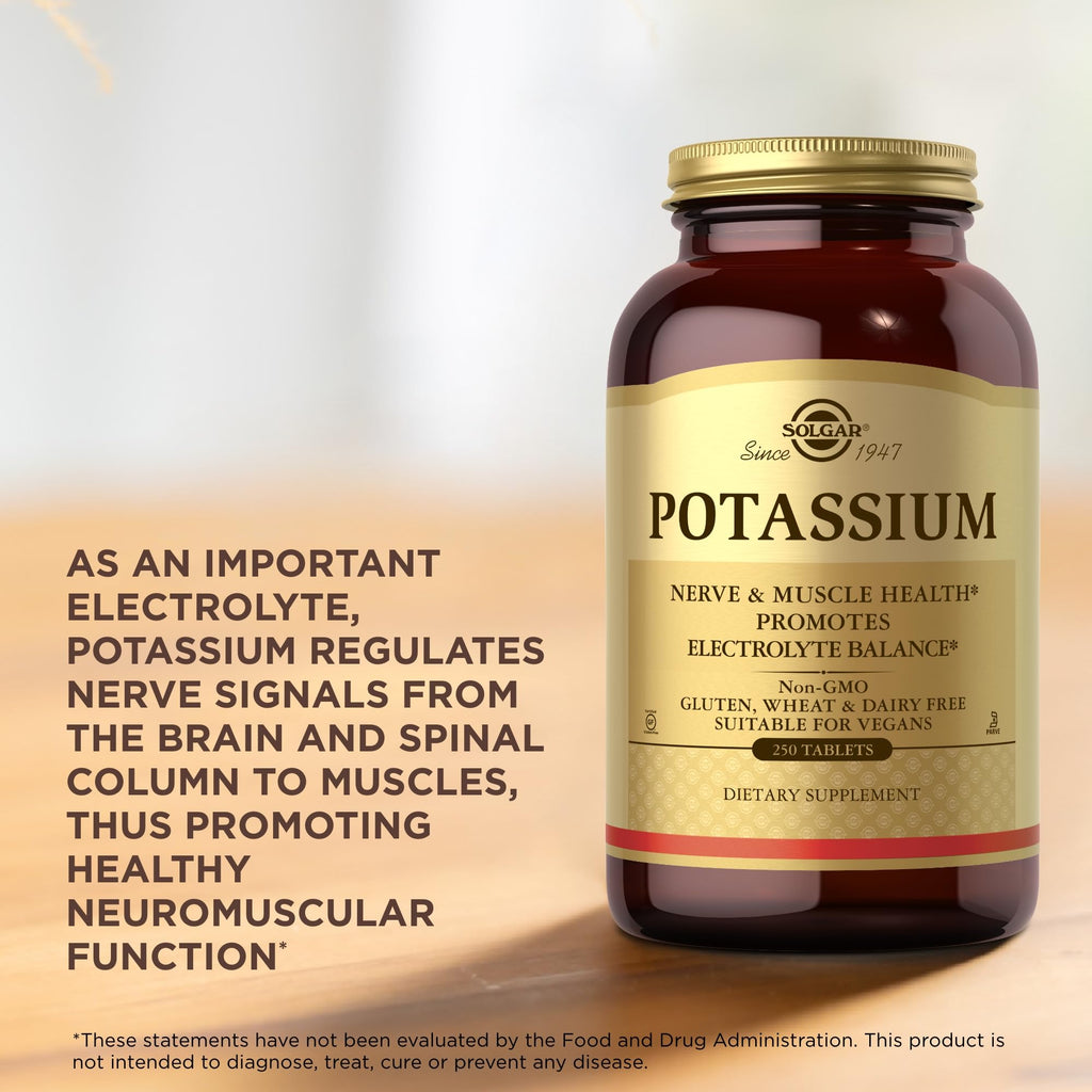 Solgar potassium for hydration