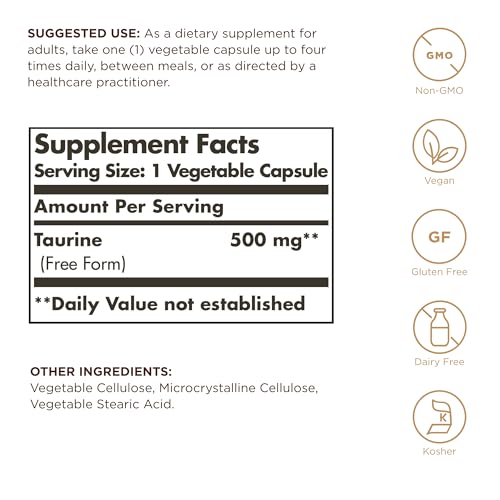 Solgar taurine for muscle support