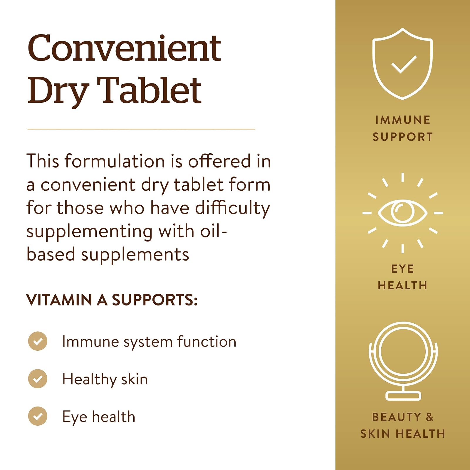 SOLGAR vitamin A for skin health