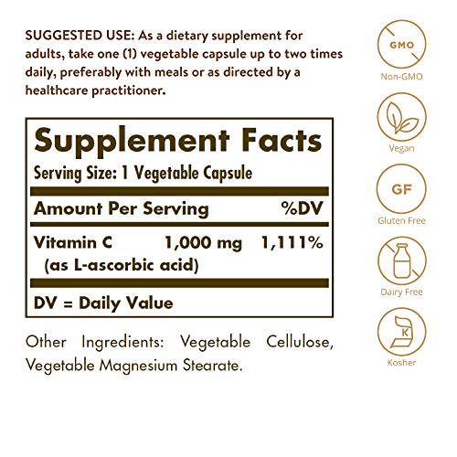 solgar vitamin c 1000mg benefits