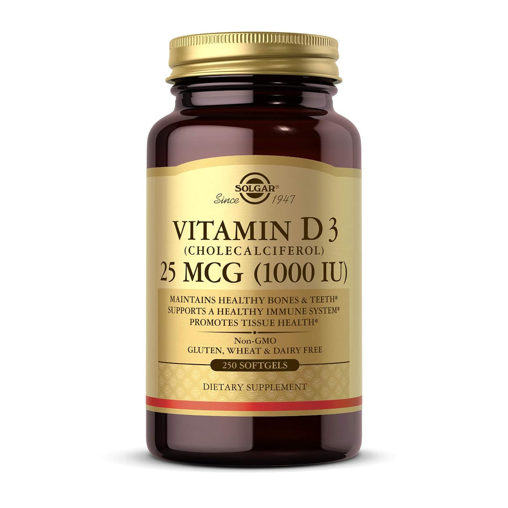 Solgar vitamin D3 25 mcg supplement