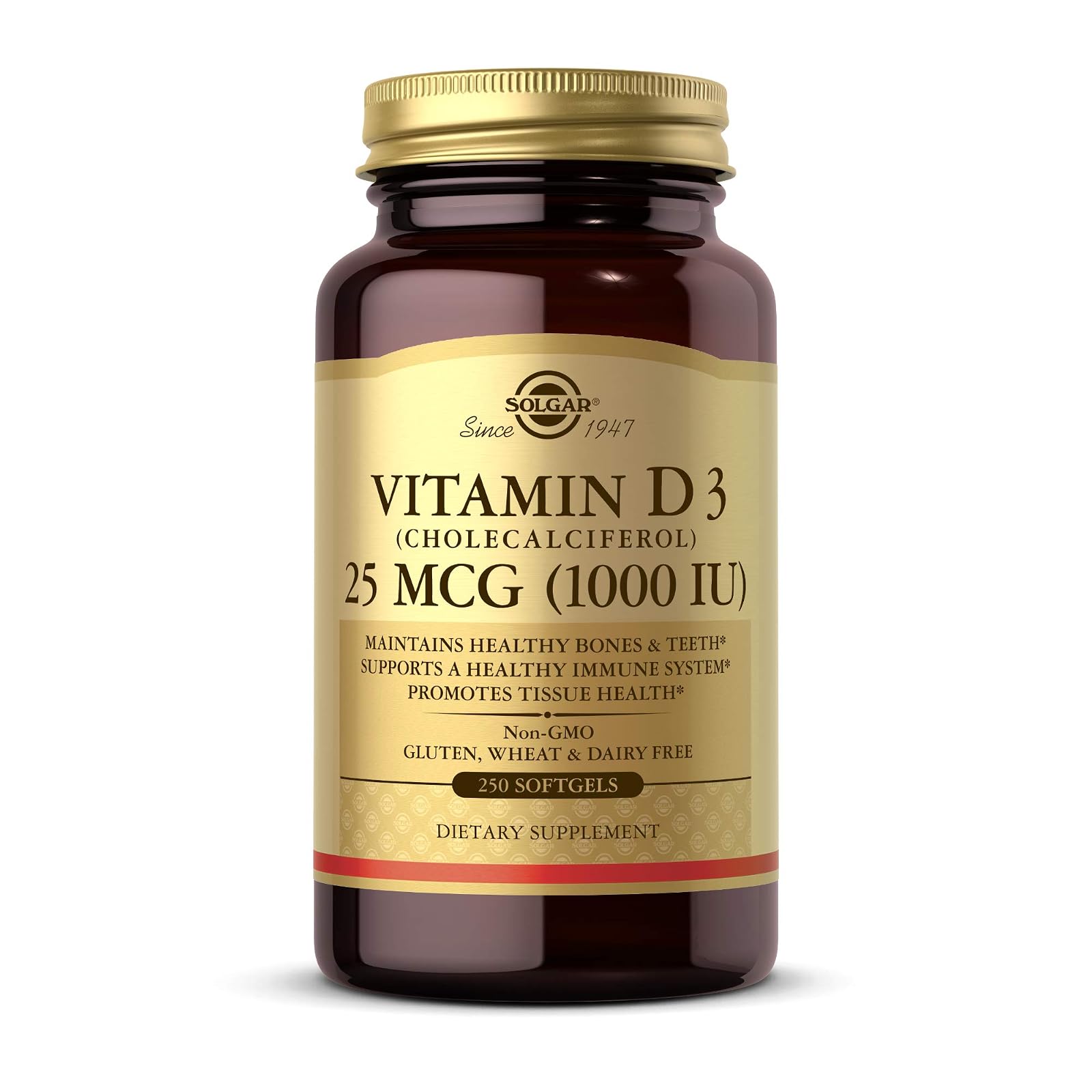 Solgar vitamin D3 25 mcg supplement