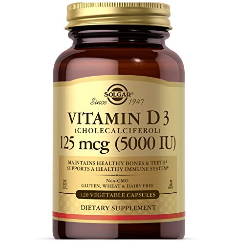 Solgar Vitamin D3 5000 IU capsules