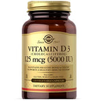 Solgar Vitamin D3 5000 IU capsules