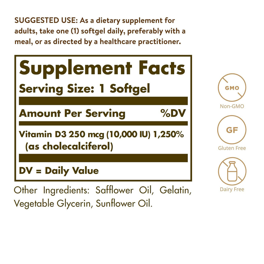 Solgar vitamin D3 immune support