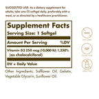 Solgar vitamin D3 immune support