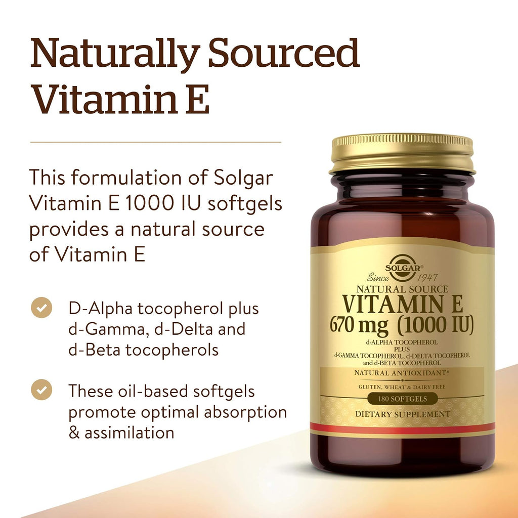 Solgar vitamin e for skin health