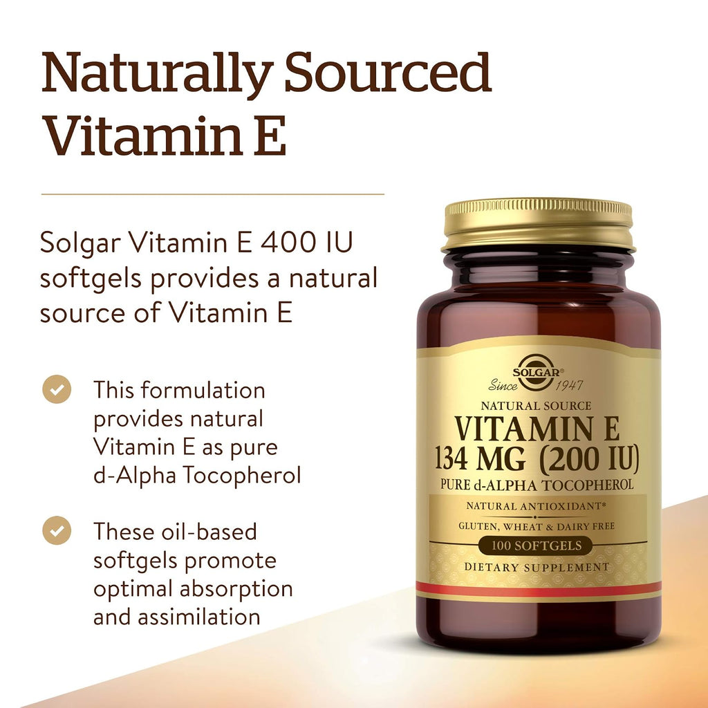 Solgar vitamin E promotes heart health