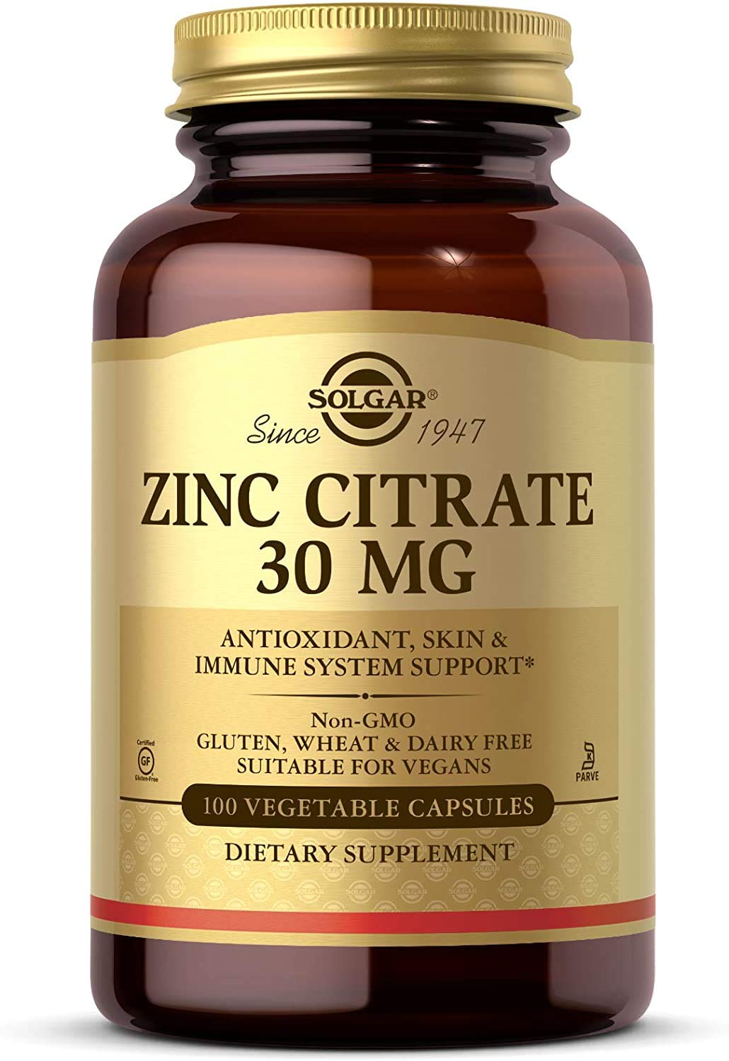 Solgar Zinc Citrate 50 mg capsules