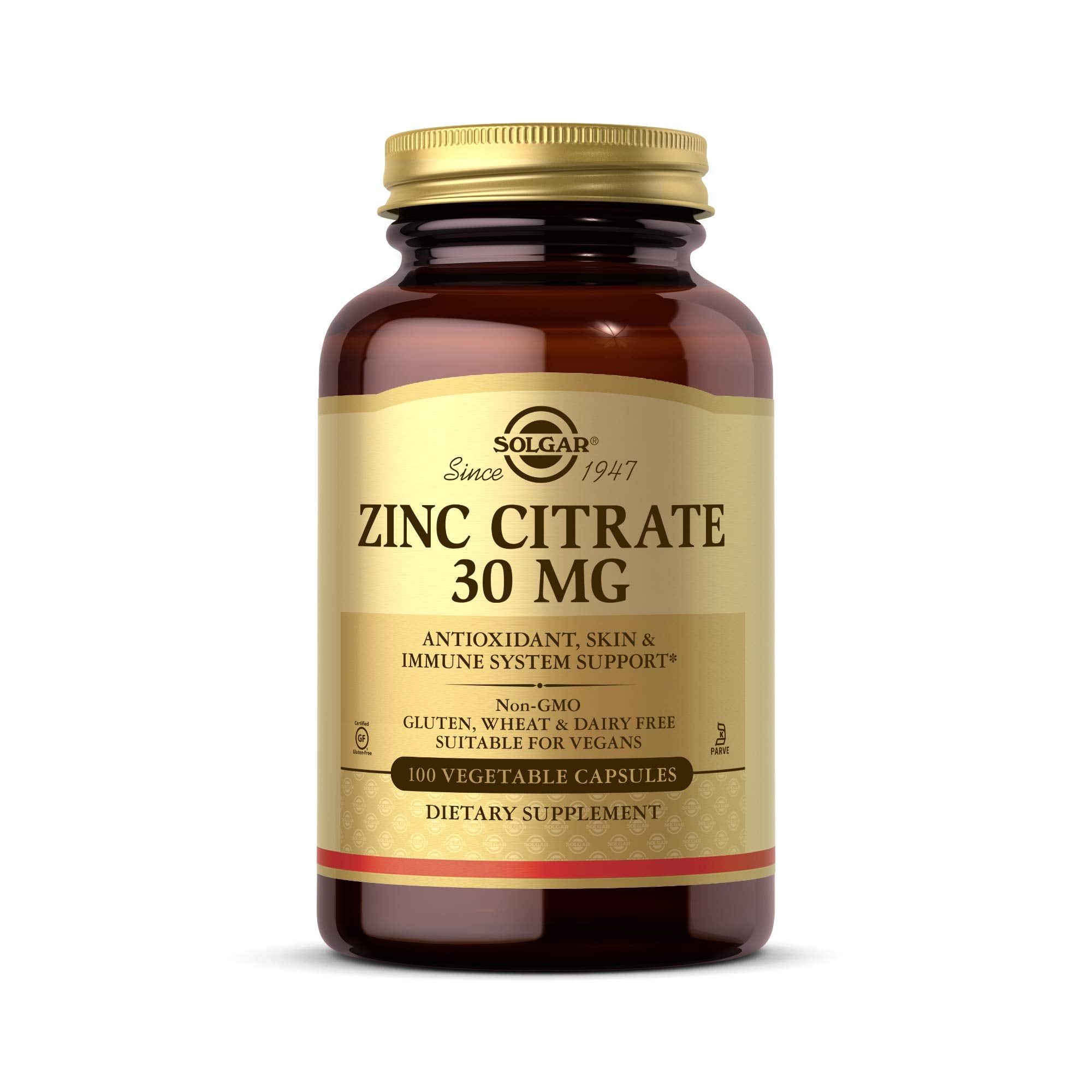 Solgar Zinc Citrate for immune health