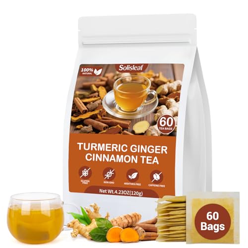 Solisleaf turmeric ginger cinnamon tea bags